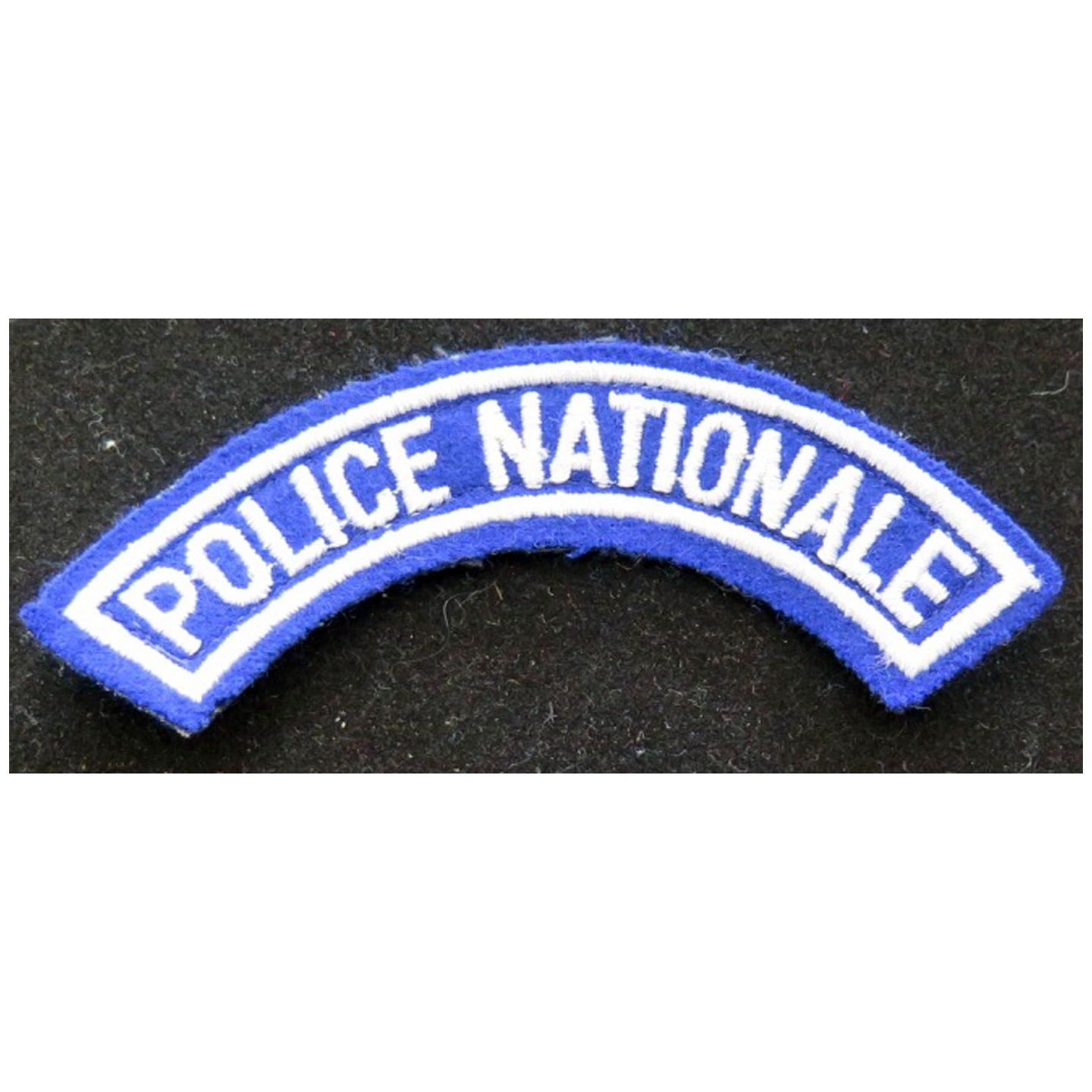 bande d'épaule de la police nationale 12 cm de largeur sur scratch