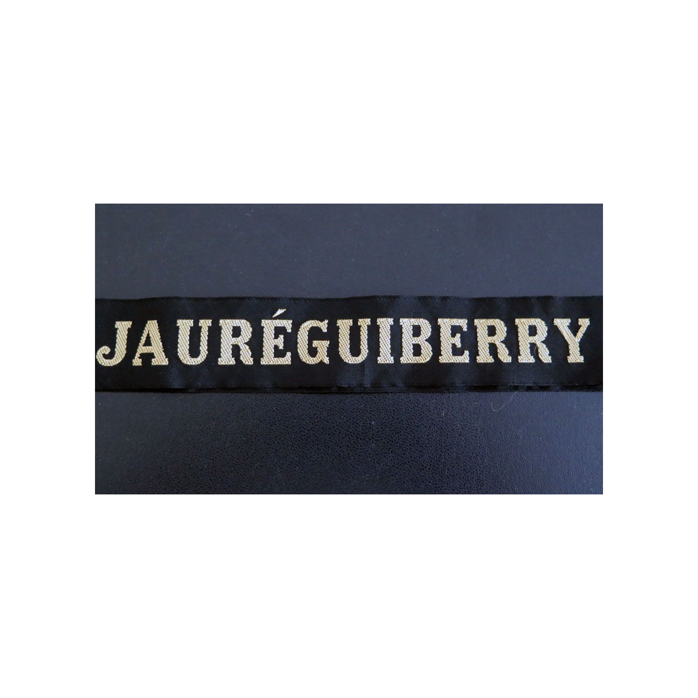 MARINE : bande de bachi de marin " JAURÉGUIBERRY " longueur 65 cm